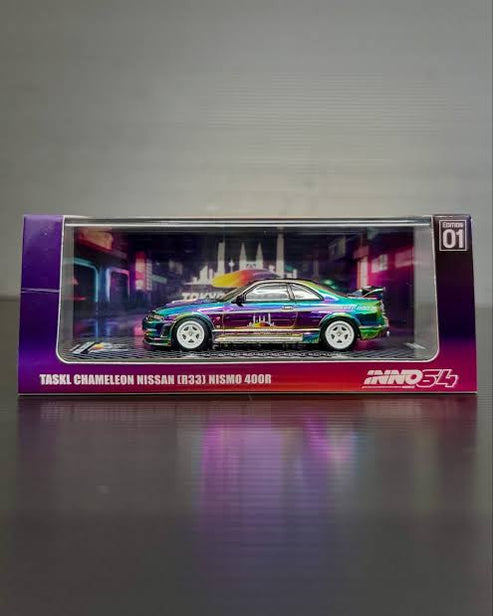 INNO64 Nissan Skyline GT-R R33 Nismo 400R Taskl Chameleon Tokyo Auto ...