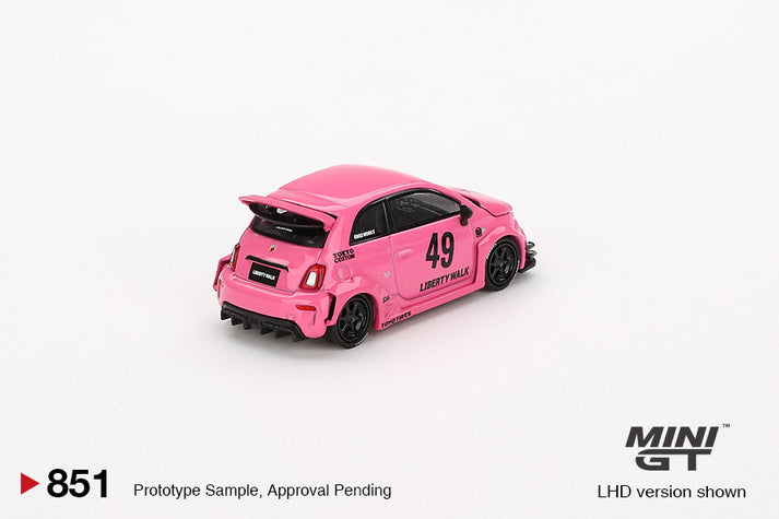 (Preorder) Mini GT 1:64 ABARTH 595 LB-WORKS x Abas Works Pink ...